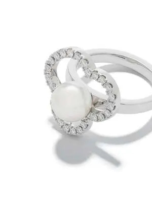 TASAKI 18kt White Gold Akoya Pearl And Diamond Ring