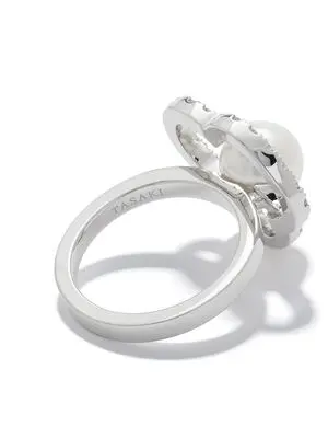 TASAKI 18kt White Gold Akoya Pearl And Diamond Ring