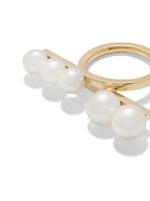 TASAKI 18kt Yellow Balance Loop Pearl Ring