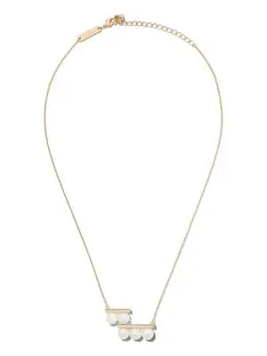 TASAKI 18kt Yellow Akoya Pearl Balance Step Pendant - Gold