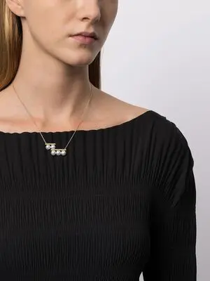 TASAKI 18kt Yellow Akoya Pearl Necklace - Gold