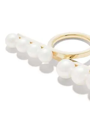 TASAKI 18kt Yellow Gold Akoya Pearl Balance Loop Ring