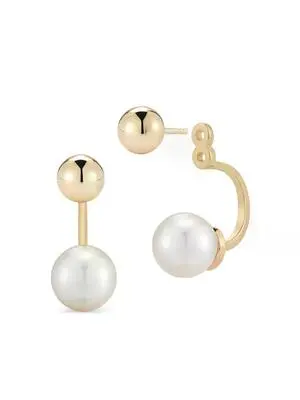 Mateo Pearl Ball Ear Jacket Earrings