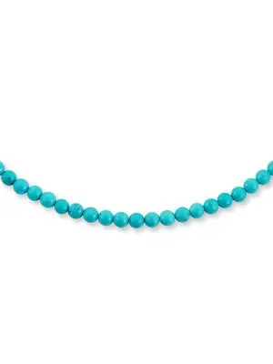 Mateo 14kt Yellow Turquoise Beaded Necklace - Gold