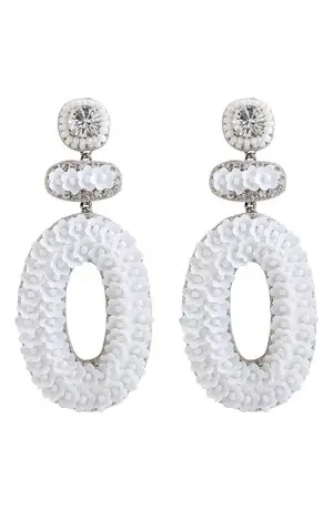 Deepa Gurnani Britt Floral Drop Earrings