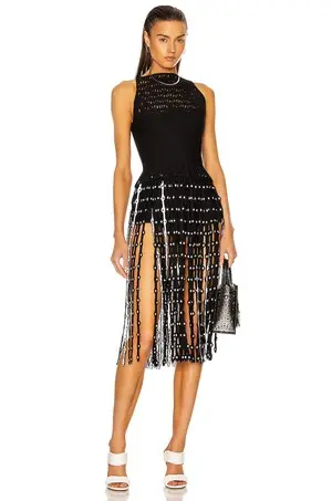 Alaïa Knit Lace Sleeveless Top