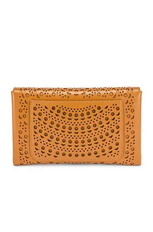 Alaïa Oum 20 Leather Laser Cut Clutch