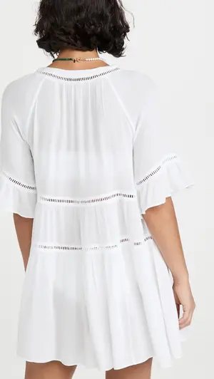 Playa Lucila Drop Waist Mini Dress - White