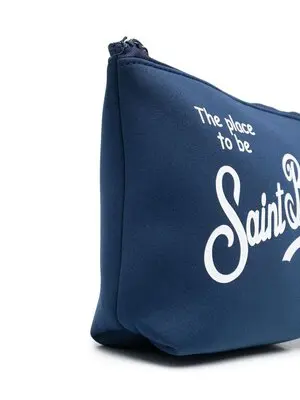 MC2 SAINT BARTH Logo Print Makeup Bag