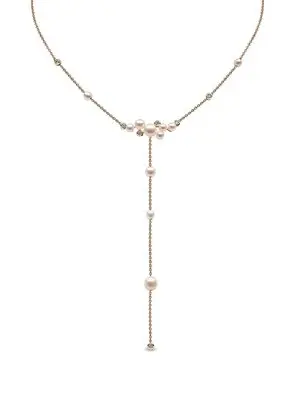 Yoko London 18kt Yellow Trend Freshwater Pearl And Diamond Necklace - Gold