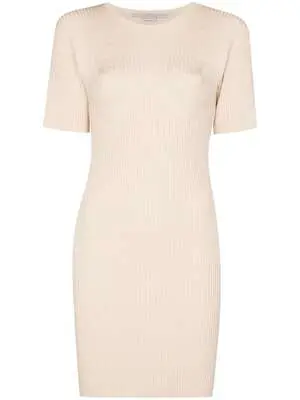 Stella McCartney Ribbed Knitted Mini Dress