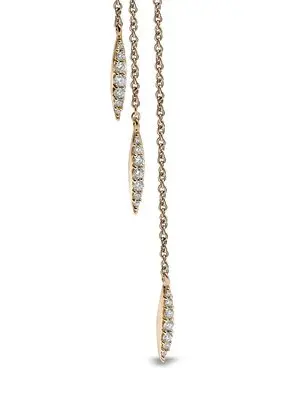 Yoko London 18kt Yellow Pearl And Diamond Chain Earrings