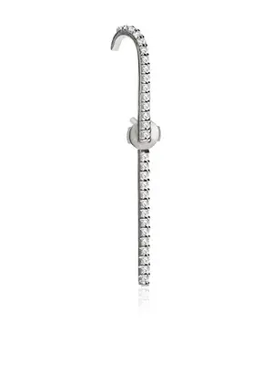 Katkim 18kt White Gold Diamond Ear Pin - Silver