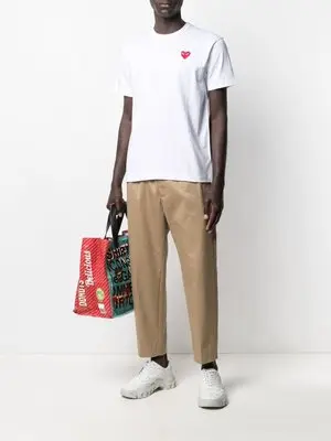 Play Comme Des Garcon Embroidered Heart T-shirt