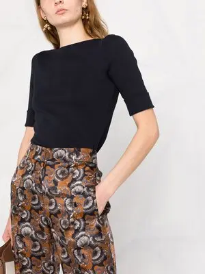 Ralph Lauren Boat-neck Fitted Top