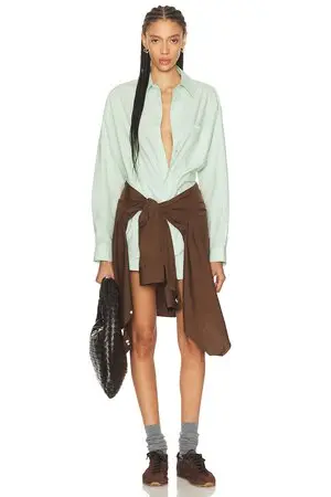 Matteau Relaxed Button-down Top - Mint