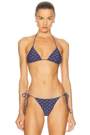 Matteau Matteau String Triangle Bikini Top Cassis