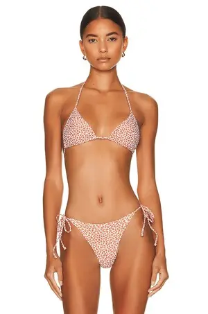 Matteau Matteau String Triangle Bikini Top Starflower