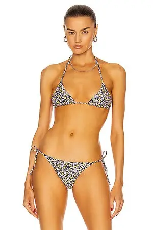 Matteau Matteau String Triangle Bikini Top Wild Primrose