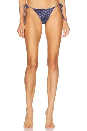 Matteau String Brief Bikini Bottom Cassis