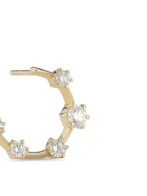 JADE TRAU 18kt Yellow Diamond Kismet Hoops