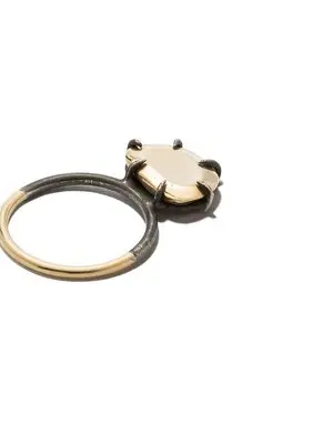 DALILA BARKACHE 18kt Yellow Oxidized Ring