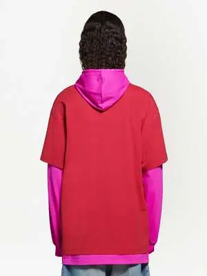 Balenciaga Oversize Layered T-shirt Hoodie