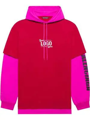 Balenciaga Oversize Layered T-shirt Hoodie