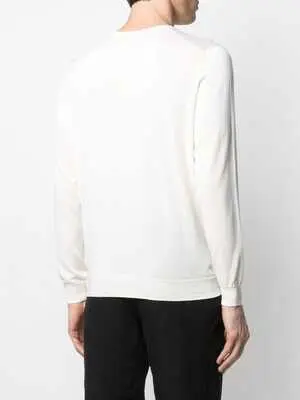 DRUMOHR Crew-neck Cotton Jumper - Neutrals