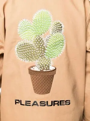 PLEASURES Graphic-print Button-up Jacket