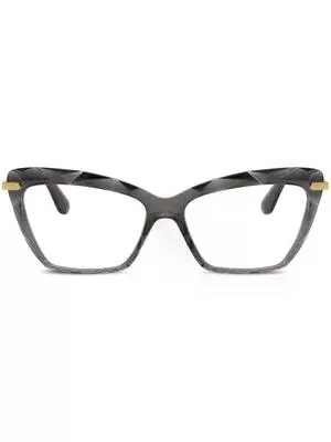 Dolce & Gabbana Cat-eye Glasses - Brown