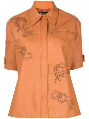 Rochas Soriana Leather Shirt
