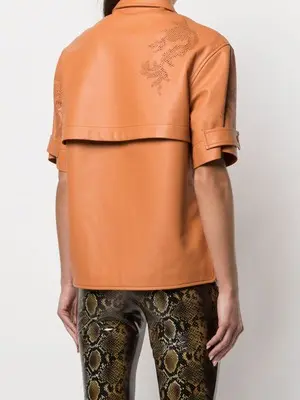 Rochas Soriana Leather Shirt