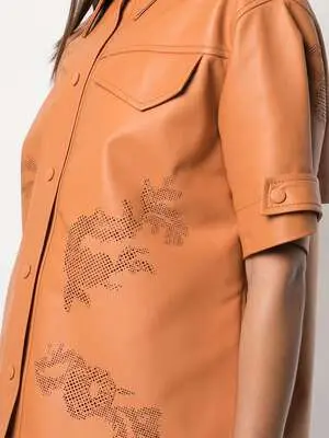 Rochas Soriana Leather Shirt