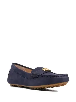 Ralph Lauren Logo-lettering Leather Loafers