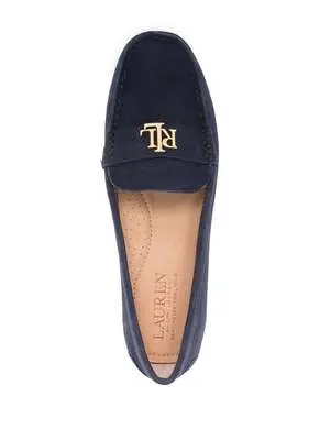 Ralph Lauren Logo-lettering Leather Loafers