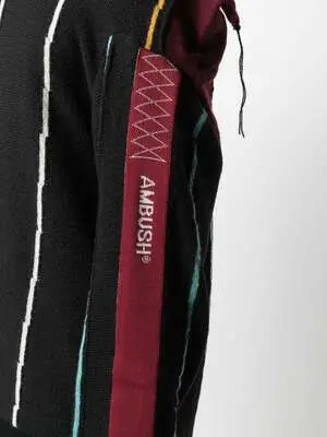 AMBUSH Striped-knit Jumper - Black