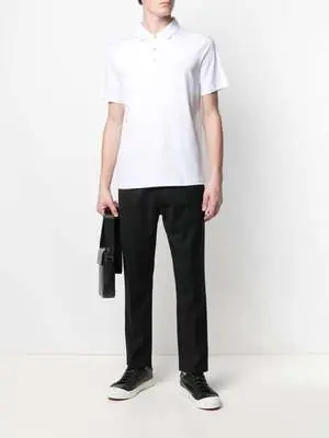 Michael Kors Embroidered-logo Polo Shirts - White