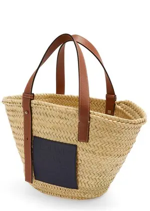Loewe X Paula's Ibiza Sand Raffia Basket Bag