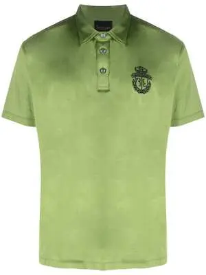 BILLIONAIRE Crest-embroidered Polo Shirt - Green