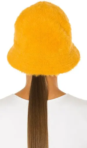 Frankies Bikinis Jax Fuzzy Bucket Hat In Orange