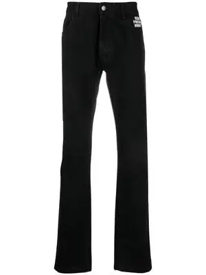 Raf Simons Black Wash Bottoms For Men