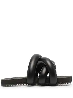 YUME YUME Tyre Crossover-strap Sandals - Black