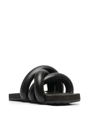 YUME YUME Tyre Crossover-strap Sandals - Black