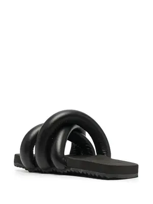 YUME YUME Tyre Crossover-strap Sandals - Black