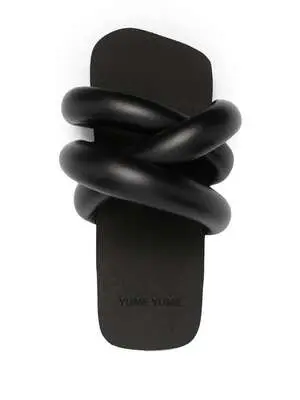 YUME YUME Tyre Crossover-strap Sandals - Black