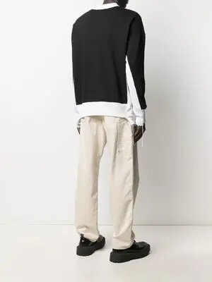 AMBUSH Two-tone Logo-print Sweatshirt