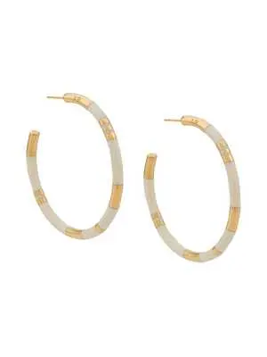 AURÉLIE BIDERMANN Positano Large Earrings - White