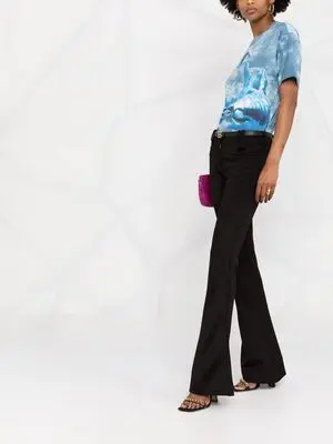 Balmain Tailored Flared Trousers - Black