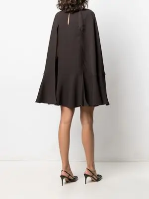 Valentino Garavani Silk Cape Dress